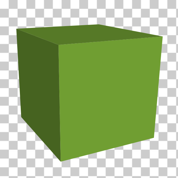 Free: SVG Green cube - nohat.cc