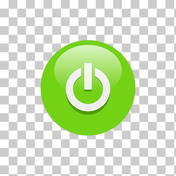 Free: SVG Green power button vector clip art - nohat.cc