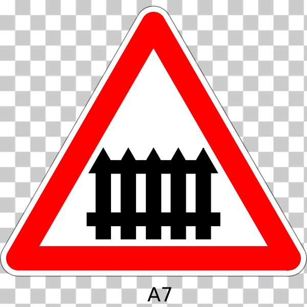 Free: SVG Guarded railroad crossing sign - nohat.cc