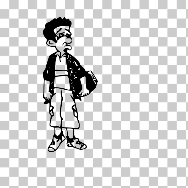 Free: SVG Guy with a bag - nohat.cc