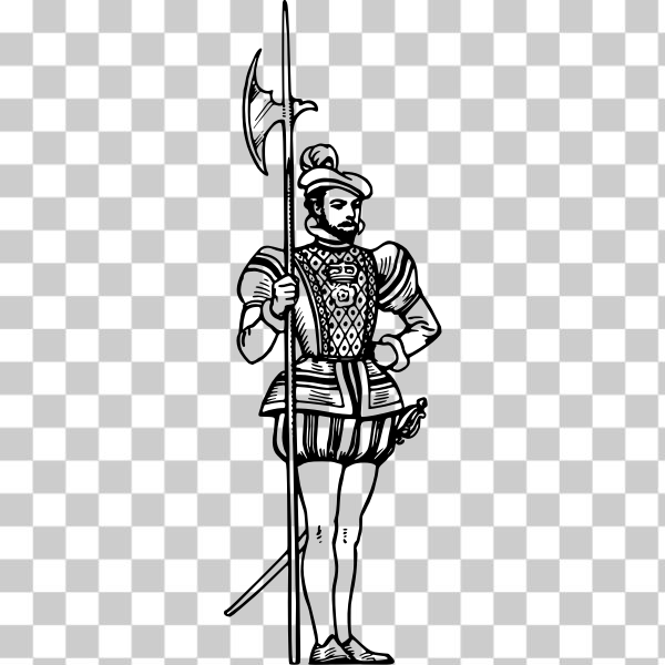 Free: SVG Halberd vector drawing - nohat.cc