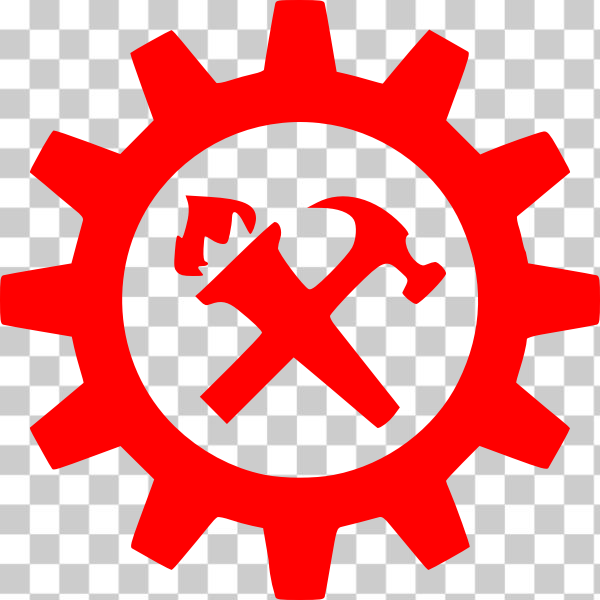 Free: SVG Hammer torch and cog symbol - nohat.cc