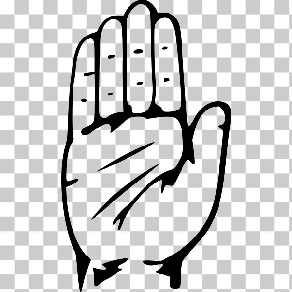 Free: SVG Hand congress symbol vector clip art - nohat.cc