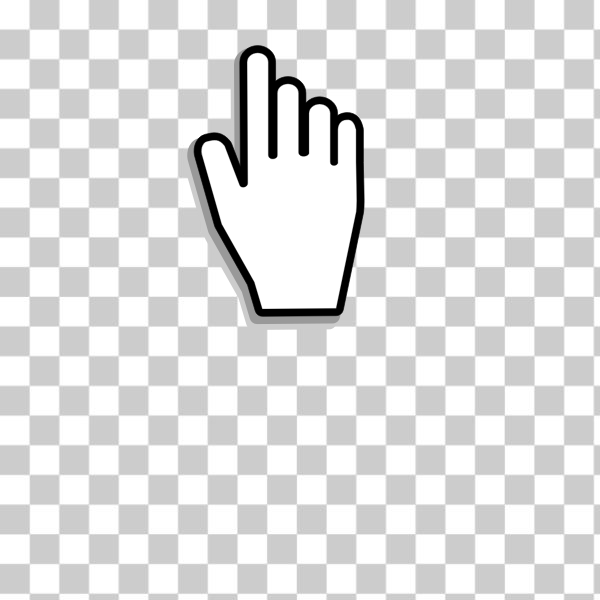 Free: SVG Hand cursor vector illustration - nohat.cc