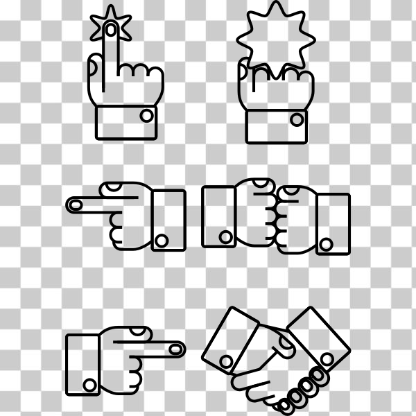 Free: SVG Hand gestures - nohat.cc