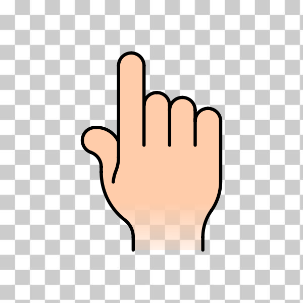 Free: SVG hand pointer - nohat.cc