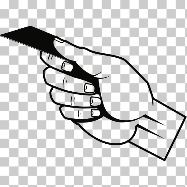 Free: SVG Hand with card - nohat.cc