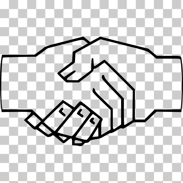 Free: SVG Handshake gesture - nohat.cc