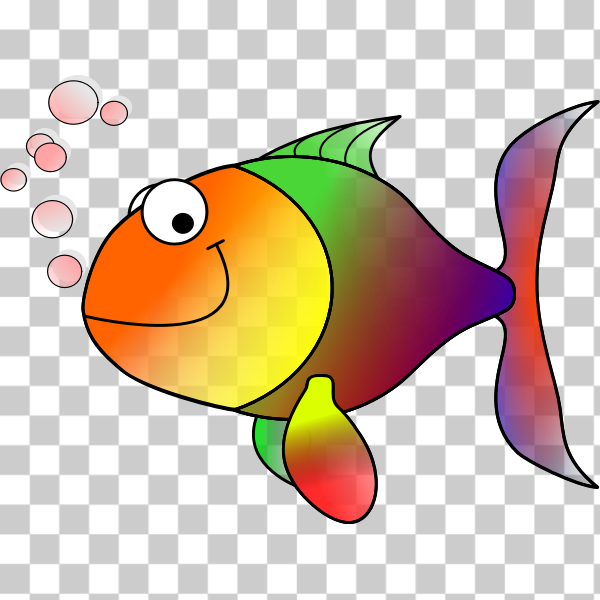 Free: SVG Happy fish vector illustration - nohat.cc