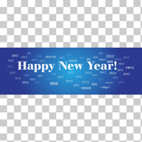 Free: SVG Happy New Year 2012 sign vector image - nohat.cc