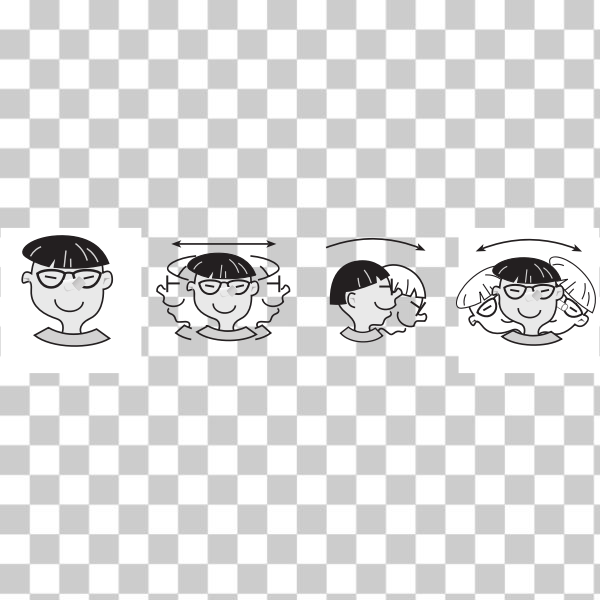 Free: SVG Head twist vector illustration - nohat.cc