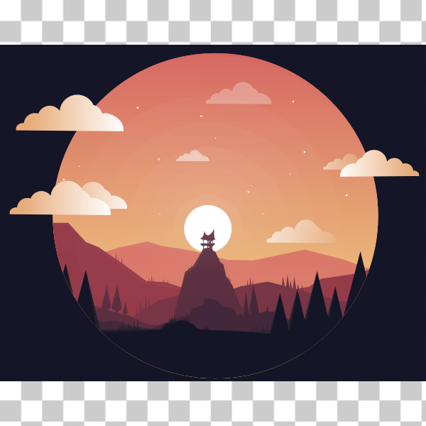 Free: SVG Hill landscape - nohat.cc