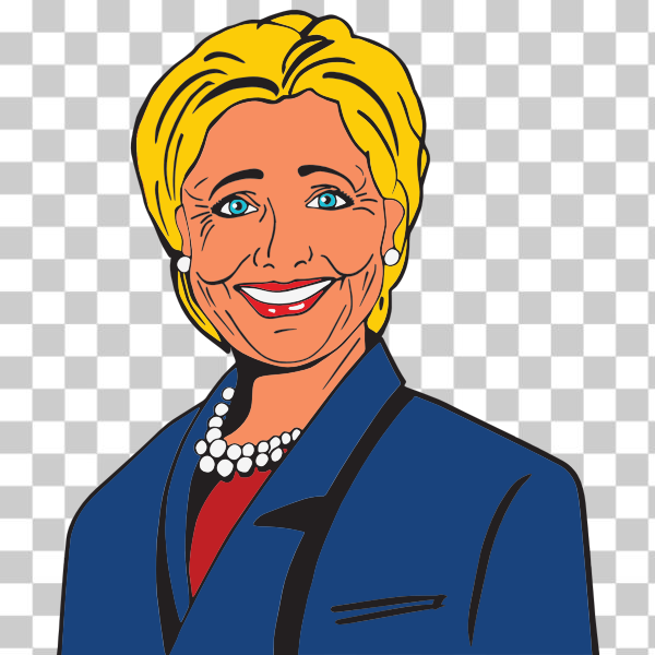 Free: SVG Hillary Clinton Cartoon 2 - nohat.cc
