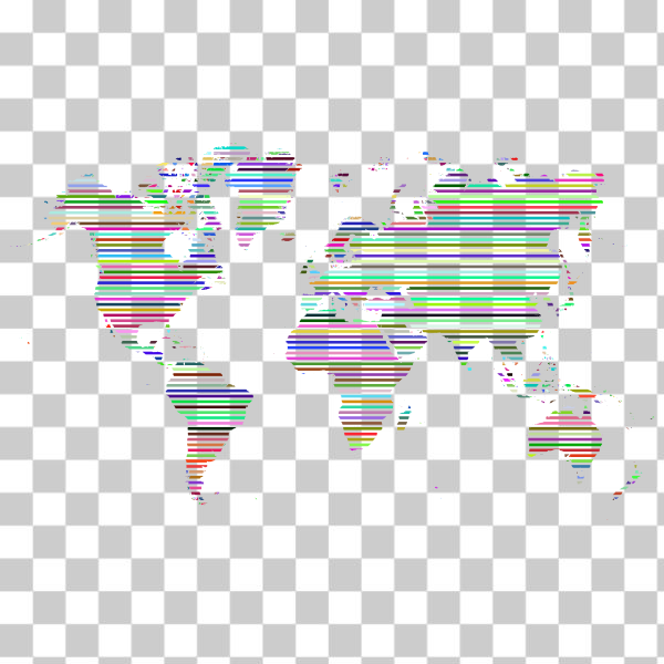Free: SVG Horizontal World Map Slices Prismatic - nohat.cc