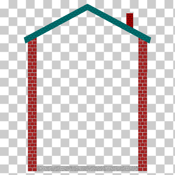 Free: SVG House border vector image - nohat.cc