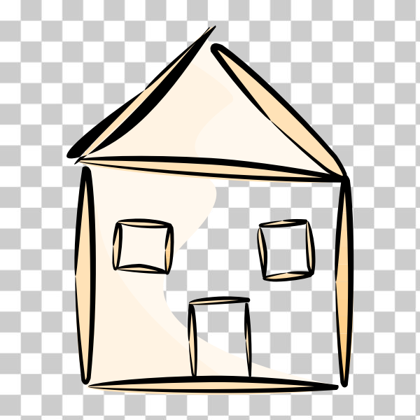 Free: SVG House vector drawing - nohat.cc
