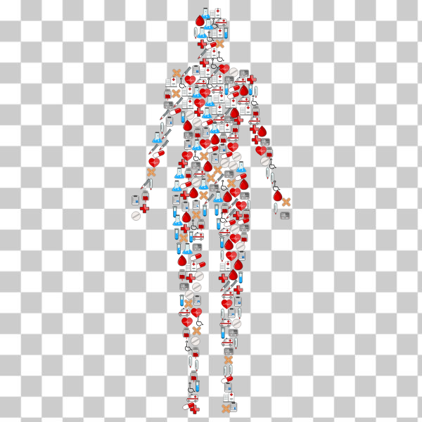 Free: SVG Human body with icons - nohat.cc