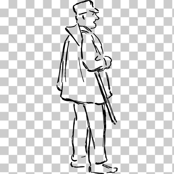 Free: SVG Hunter cartoon drawing - nohat.cc