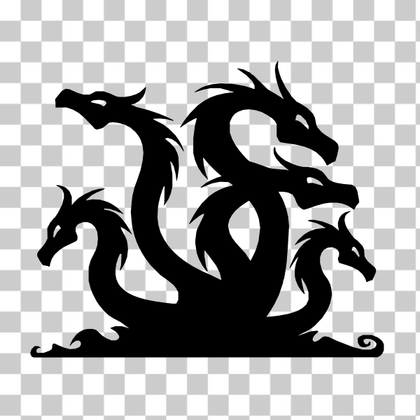 Free: SVG Hydra Dragon Emblem - nohat.cc
