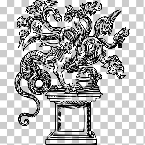 Free: SVG Hydra in vector illustration - nohat.cc