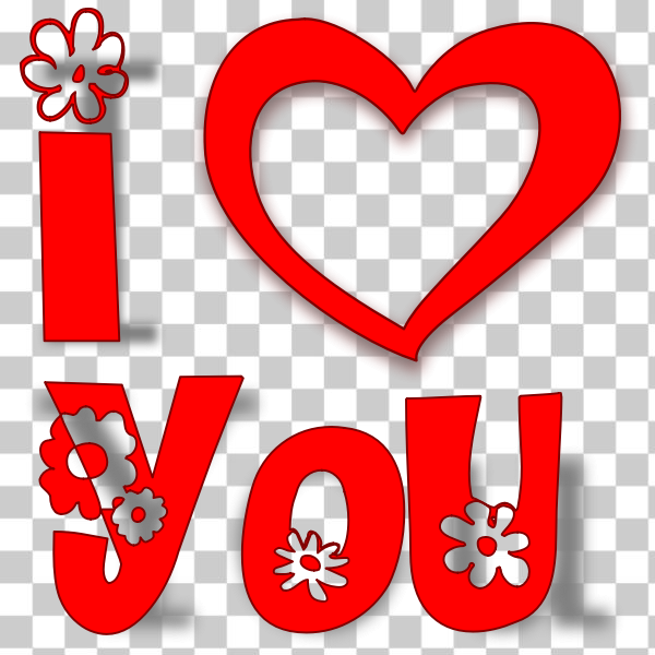 Free: SVG I LOVE you sign vector image - nohat.cc