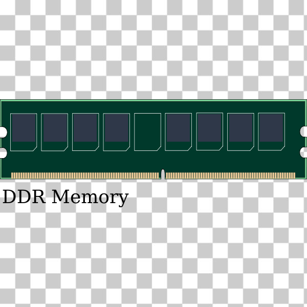Free: SVG Image of DDR computer memory module - nohat.cc