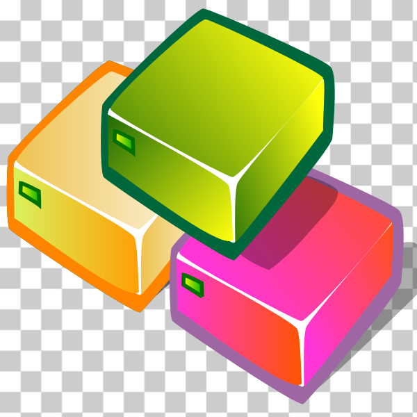 Free: SVG Image of multi colored network servers - nohat.cc