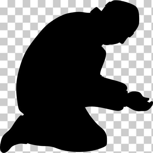 Free: SVG Imploring silhouette - nohat.cc