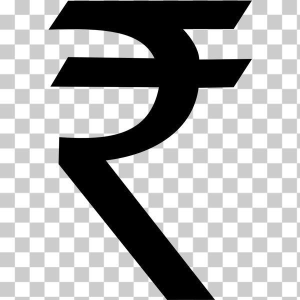 Free: SVG Indian Rupee symbol vector image - nohat.cc