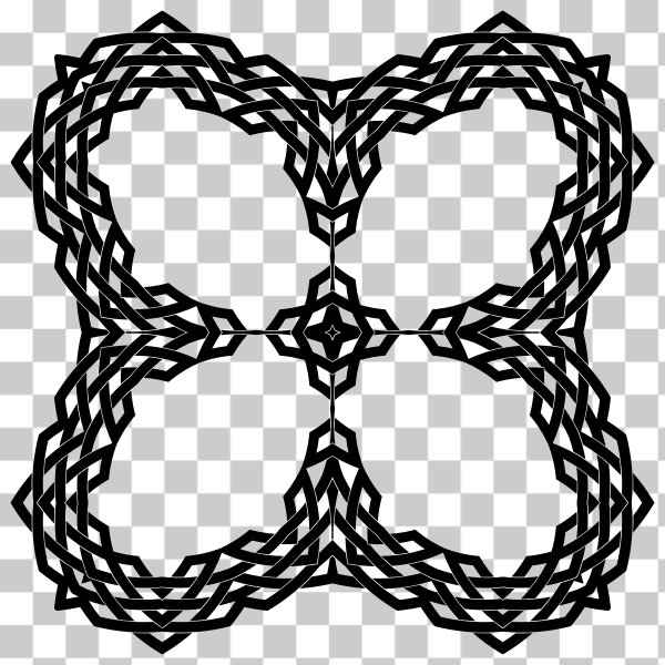 Free: SVG Interlocking design silhouette - nohat.cc