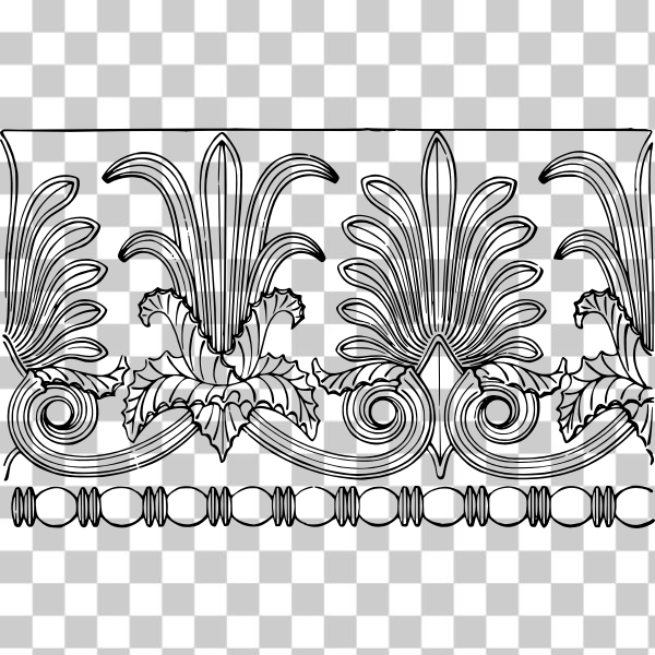 Free: SVG Ionic banner decoration vector image - nohat.cc