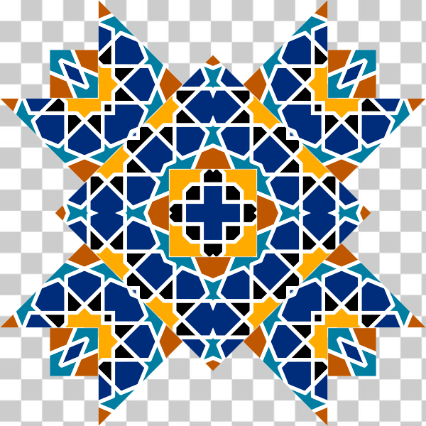 Free: SVG Islamic Geometric Tile 3 - nohat.cc