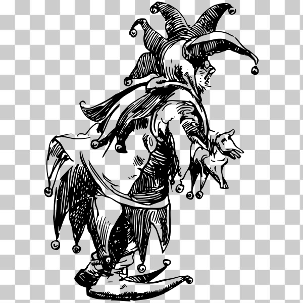 Free: SVG Jester illustration - nohat.cc