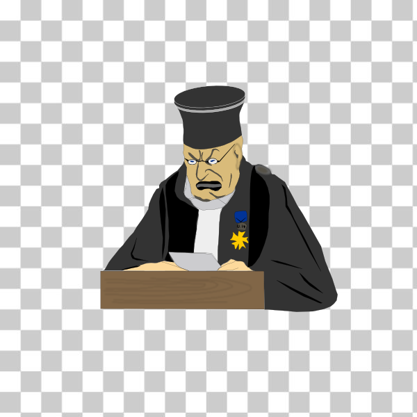 Free: SVG Judge at work vector drawing - nohat.cc