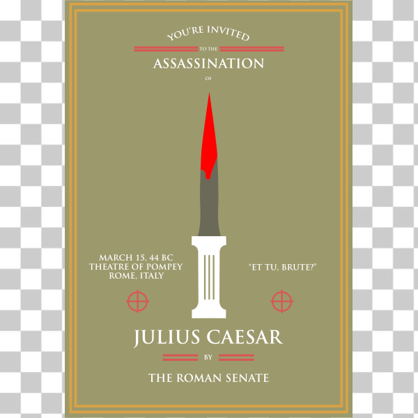 Free: SVG Julius Caesar poster - nohat.cc