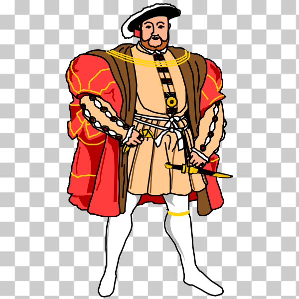 Free: SVG King Henry cartoon image - nohat.cc