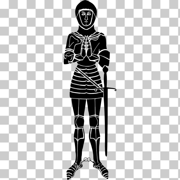 Free: SVG Knight praying - nohat.cc