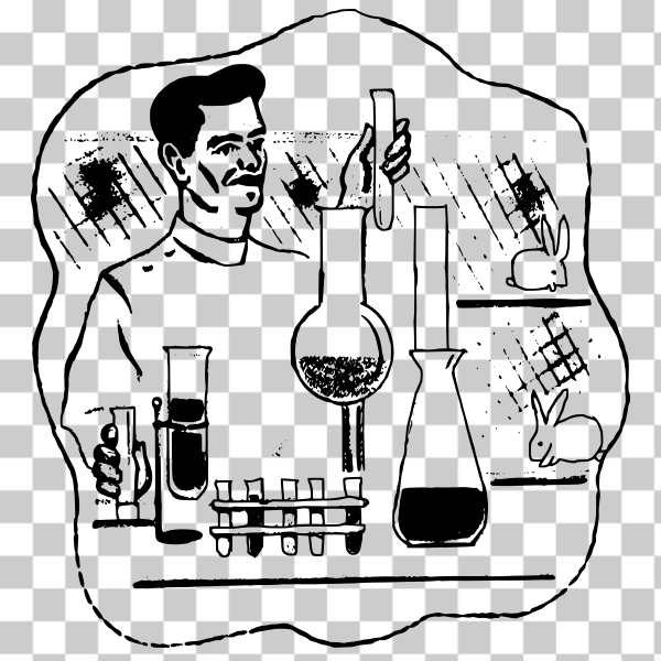 Free: SVG Lab scientist drawing - nohat.cc