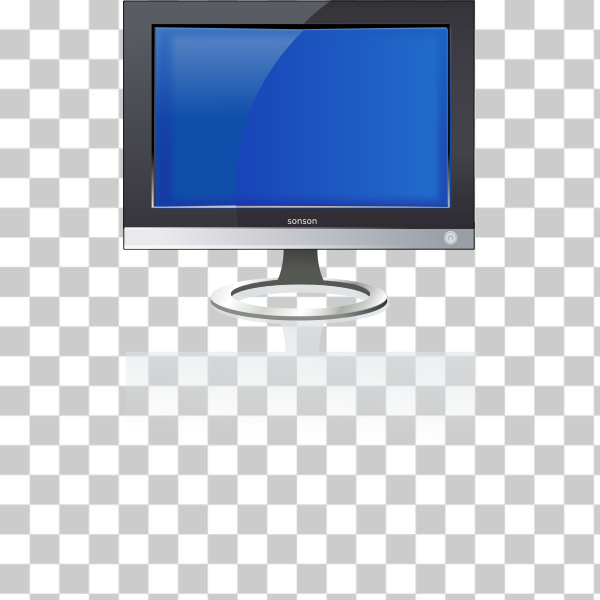 Free: SVG LCD monitor vector drawing - nohat.cc