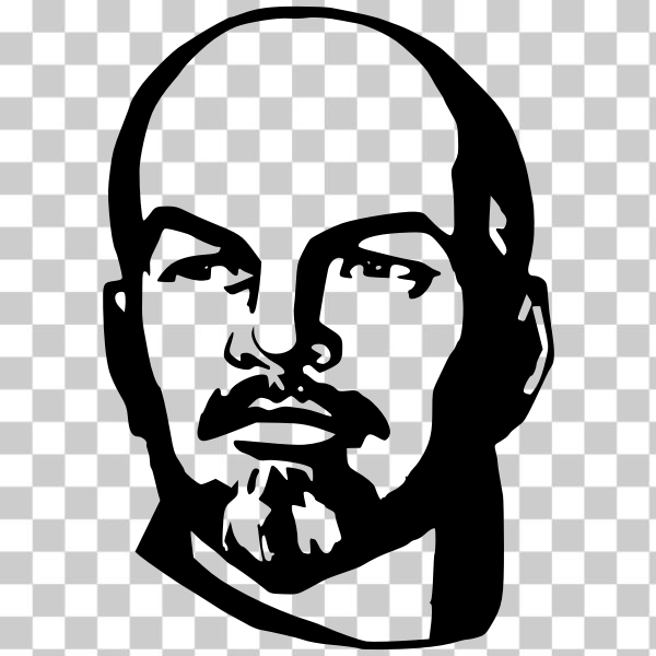 Free: SVG Lenin portrait vector graphics - nohat.cc
