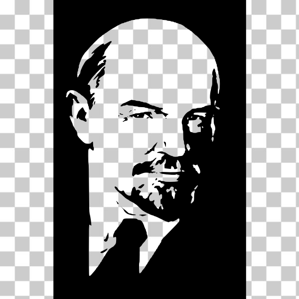 Free: SVG Lenin portrait vector graphics - nohat.cc