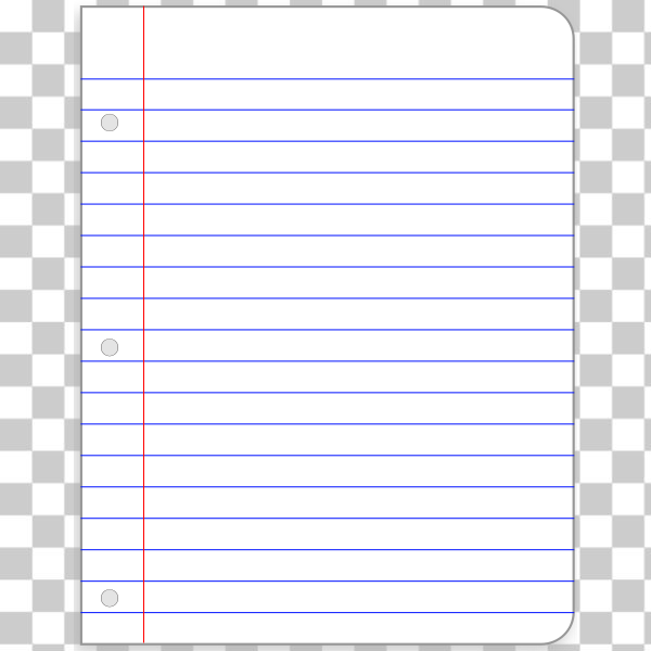 Free: SVG Lined sheet of paper vector image - nohat.cc