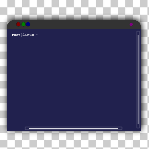 Free: SVG Linux terminal window vector illustration - nohat.cc