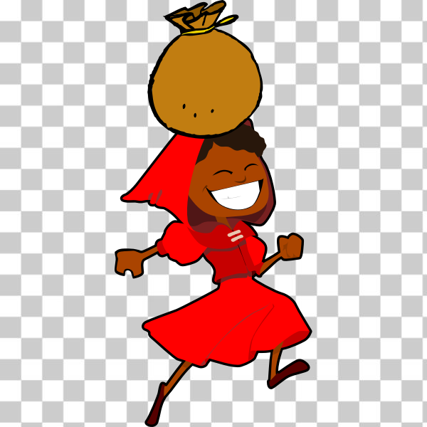 Free: SVG Little Red Riding Hood in Africa - nohat.cc