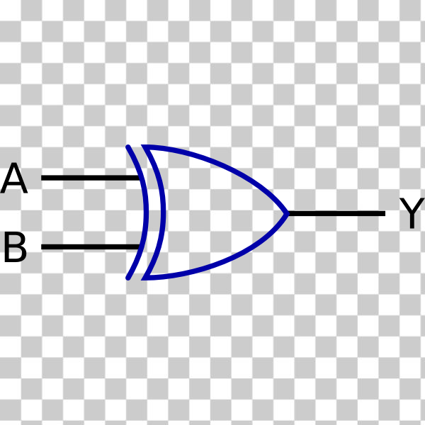 Free: SVG Logic function Exclusive-OR vector illustration - nohat.cc