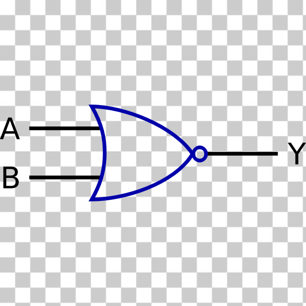 Free: SVG Logic function NOR vector image - nohat.cc