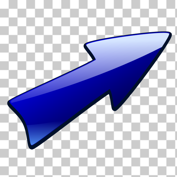 Free: SVG Long blue arrow image - nohat.cc