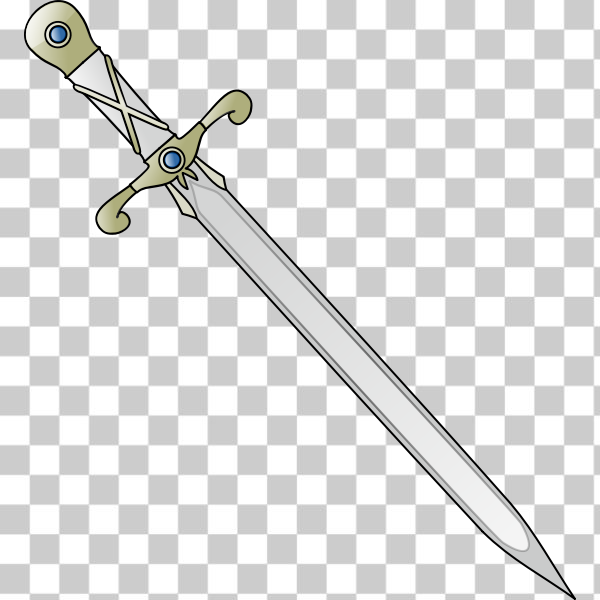 Free: SVG Long sharp sword tilted vector image - nohat.cc
