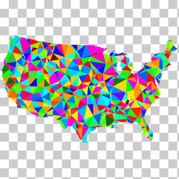 Free: SVG Low poly USA map - nohat.cc