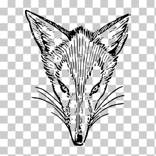 Free: SVG Lutz Brer Fox outline - nohat.cc